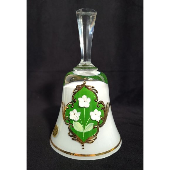 Bohemia | Art | Bohemia Crystal Embellished Glass Bell Vintage Czech ...